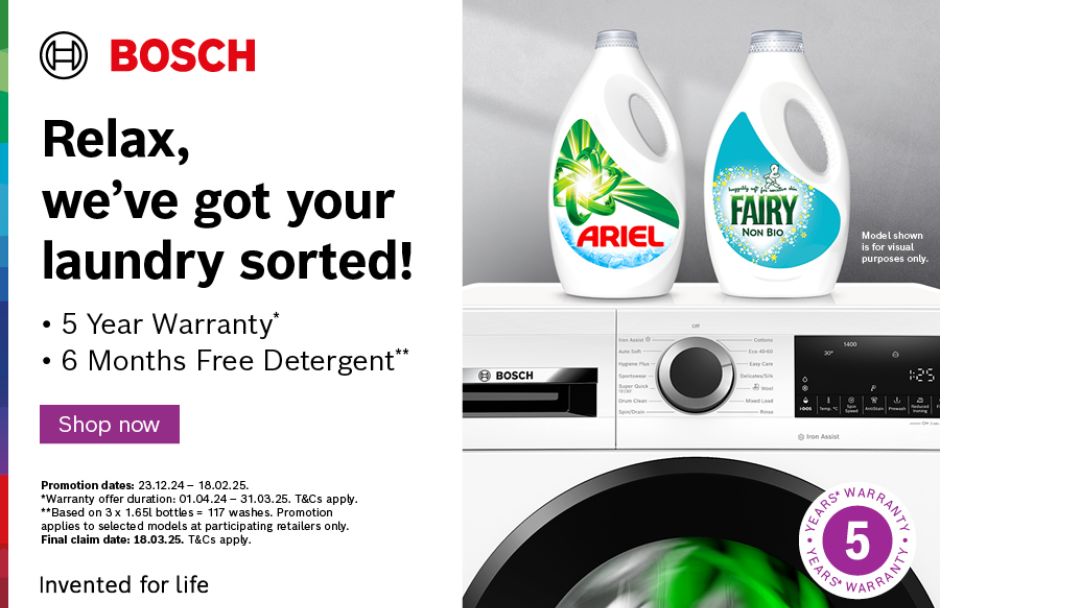 Bosch 6 Months Free Detergent Promotion | RDO
