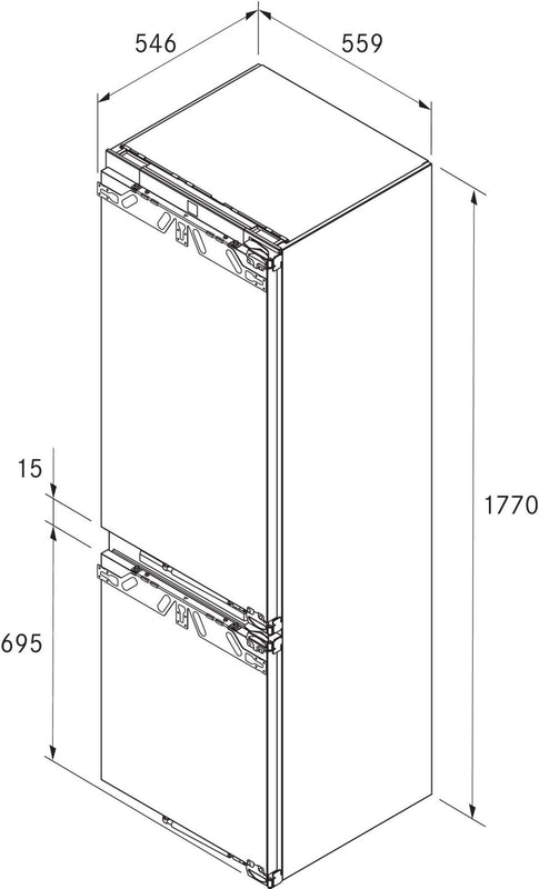 Bora C178KGW | Fridge Freezer Frost Free | Fully Integrated