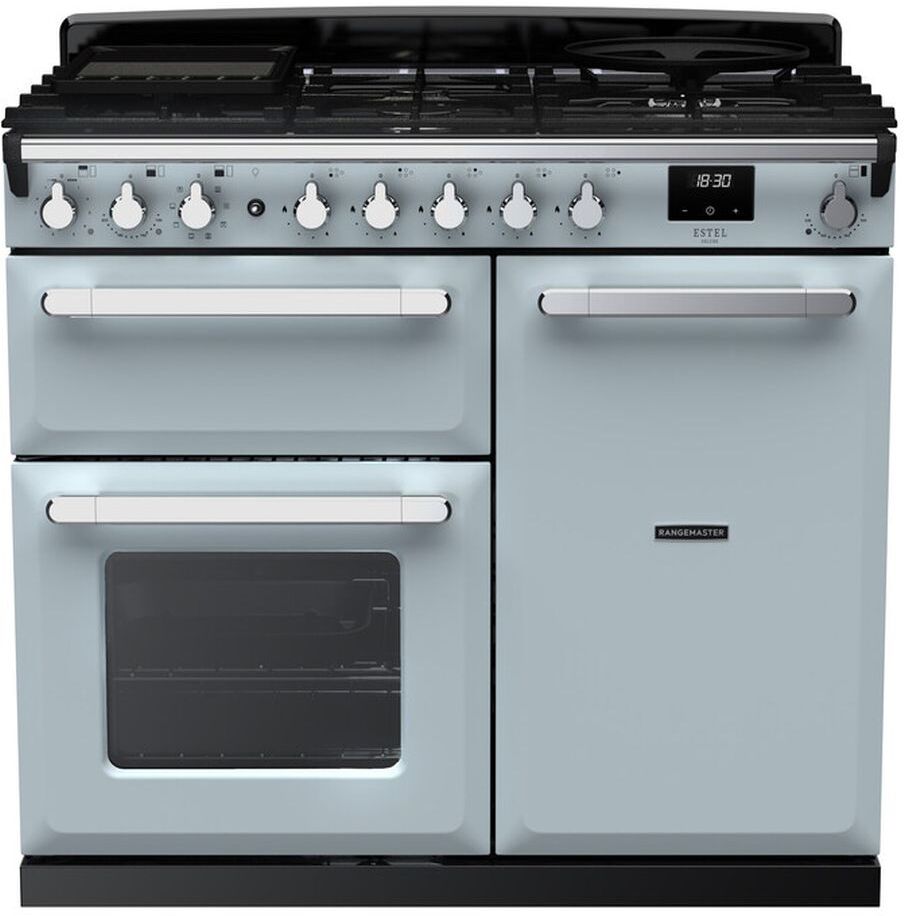 Rangemaster ESDL100DFPMSB-CM1 | Range Cooker Dual Fuel | Misty Blue ...