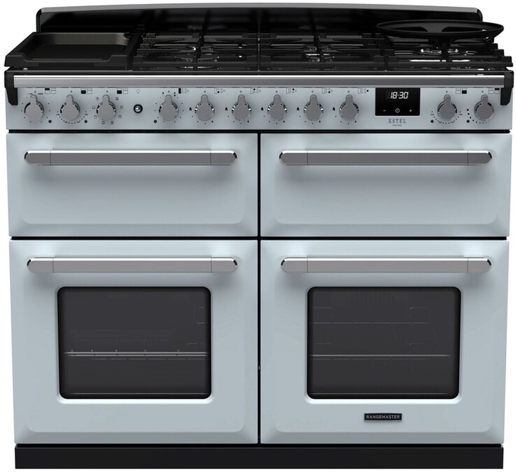 Rangemaster ESDLB110DFPMSB-CM1 | Range Cooker Dual Fuel | Misty Blue ...