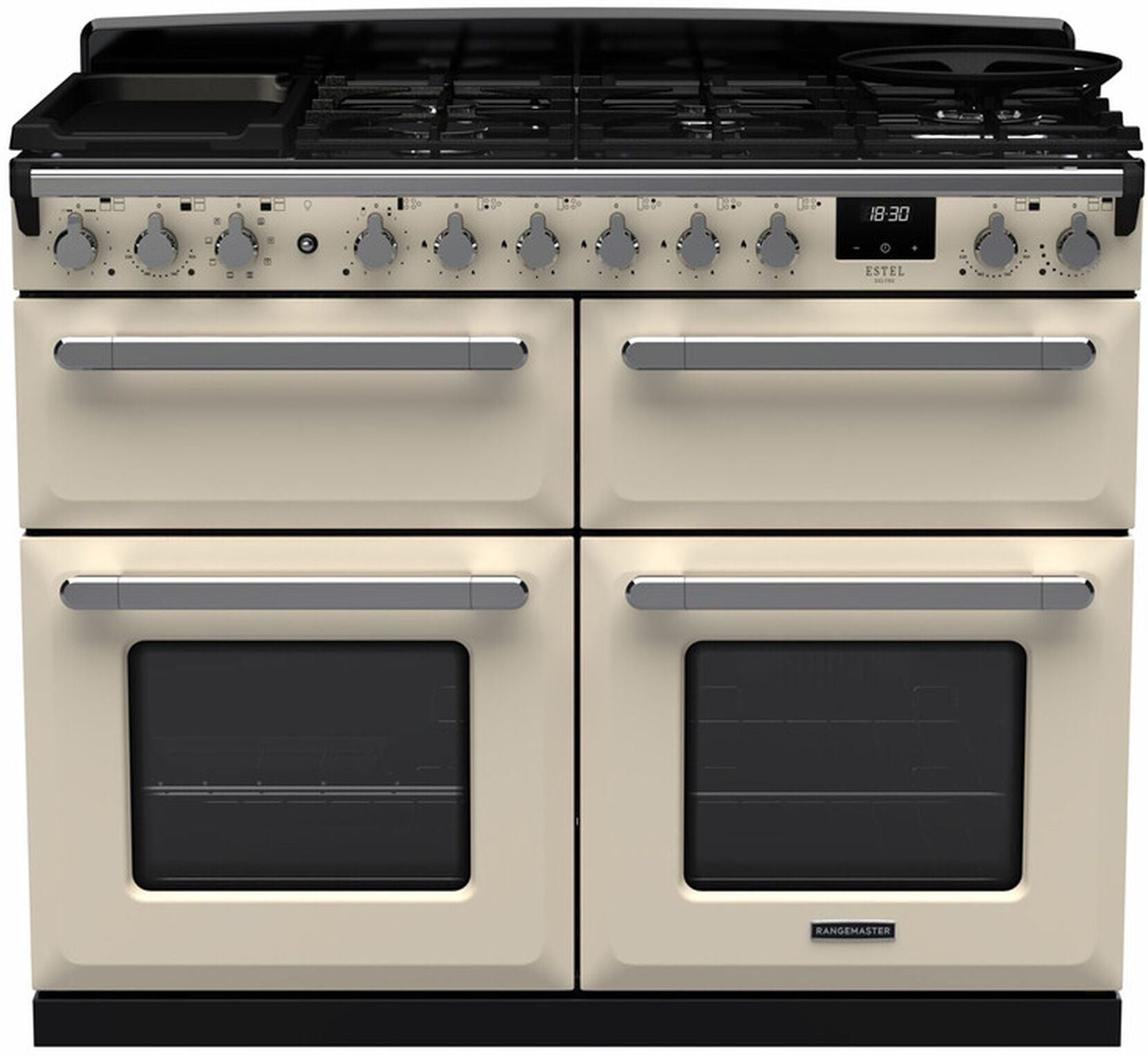 Rangemaster ESDLB110DFPPCR-CM1 | Range Cooker Dual Fuel | Pale Cream ...