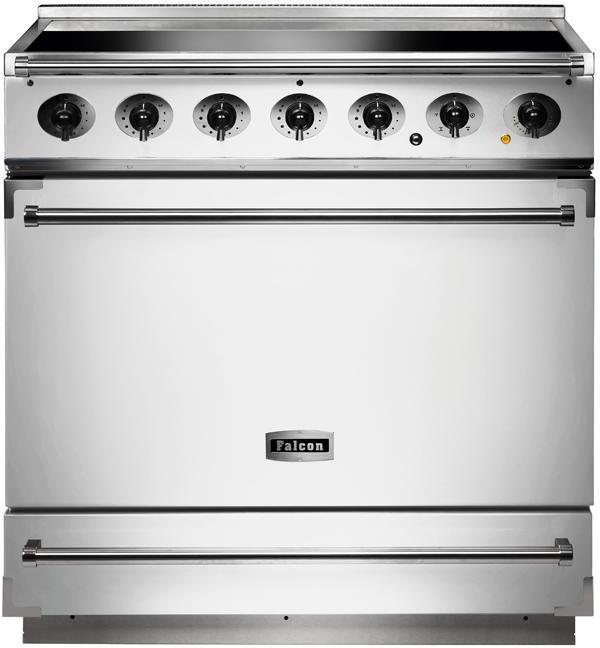 Falcon F900SEIWH-N | Range Cooker Induction | White / Nickel