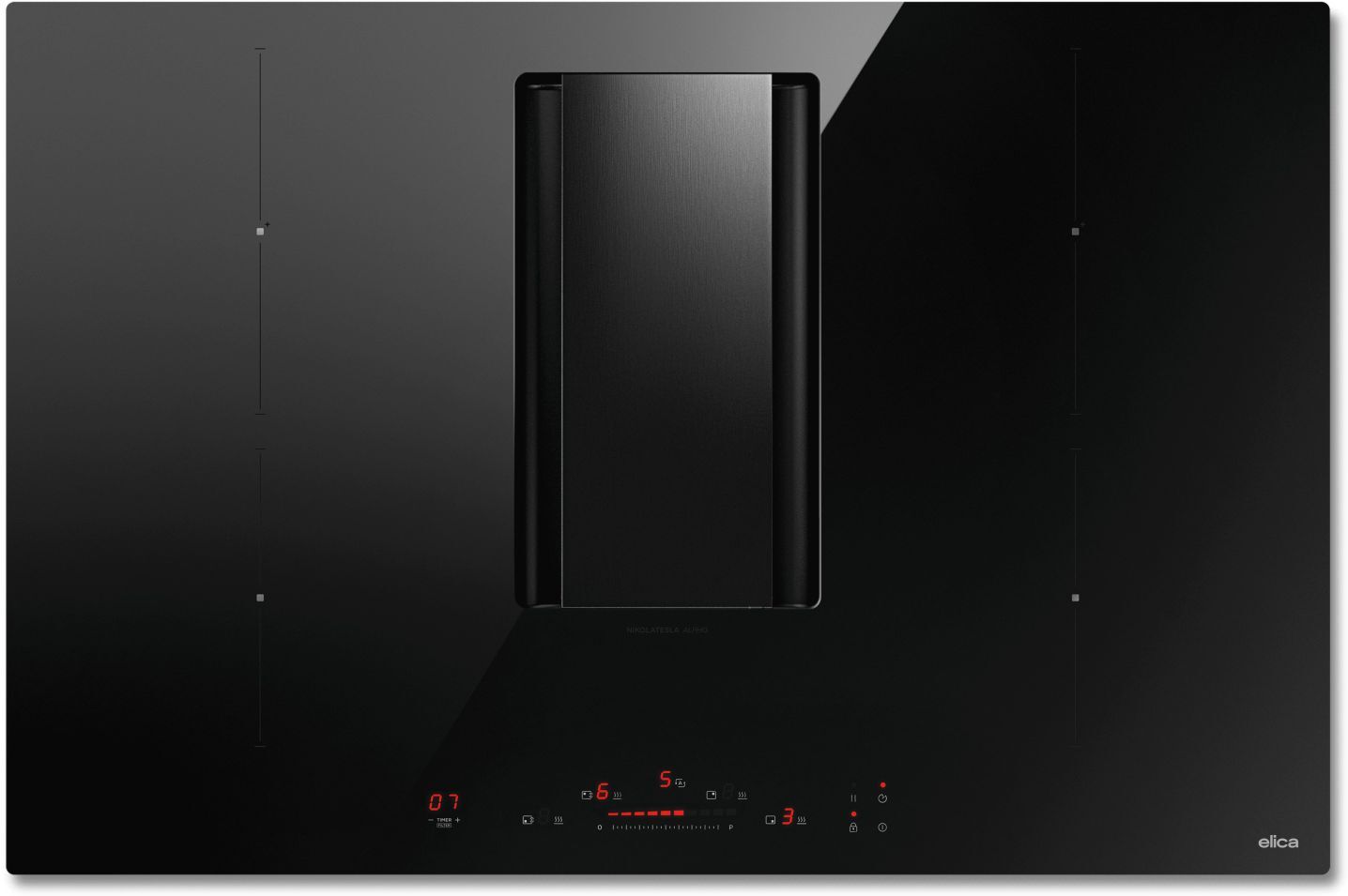 Elica NT-ALPHA-B-80-BA | Venting Hob | Black